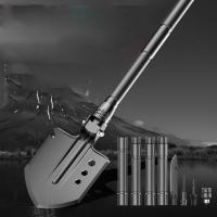 China Aluminum Alloy Folding Multi Purpose Survival Shovel 76cm for sale