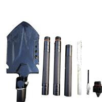 China 8in Multifunctional Outdoor Folding Shovel Steel Handle Survival Tool Camping for sale
