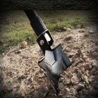 China Straight Handle Multi Function Camping Shovel 83cm for sale