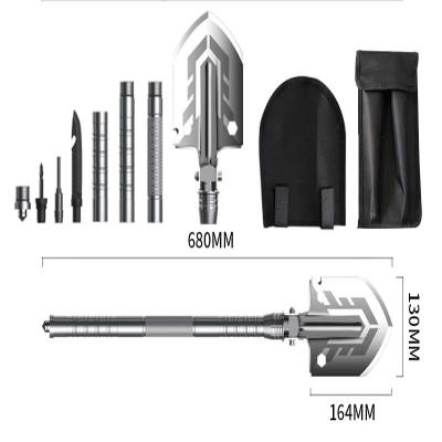 China 3Cr13 Foldable Survival Tactical Multifunctional Shovel for sale