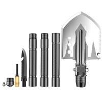 China Multifunctional Folding Camping Shovel 8in Blade Manganese Steel Outdoor Tool for sale
