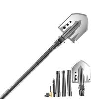China Straight Handle Multipurpose Camping Shovel 8in Blade Folding Manganese Steel Outdoor Tool for sale