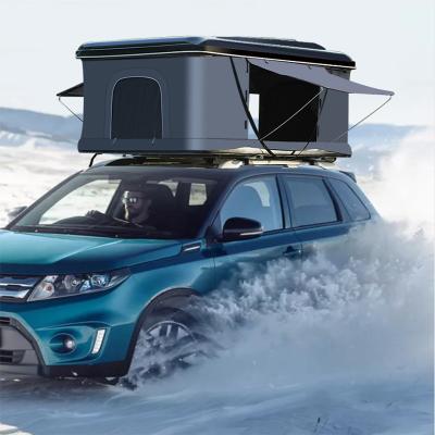 China Double Layer Hard Shell Roof Top Tent 2-4 Person Straight Bracing 192x130cm for sale