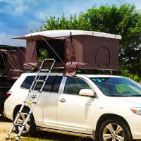 China Double Layer Hard Shell Roof Top Tent 2-4 Person Straight Bracing 192x130cm for sale