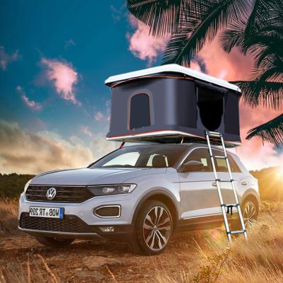China Rip Stop Canvas Outdoor Camping Car Roof Tent Double Layer 280G PU Coated 2000mm for sale
