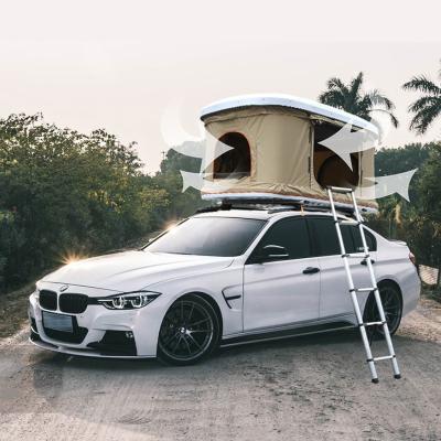 China Outdoor Folding Car Roof Top Tent Aluminum Frame PU Coated 2000mm 2-3 Person for sale