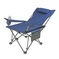 China Folding Beach Chair 600D Fabric Steel Frame Portable Lightweight with Carry Bag 85x102x88cm for sale