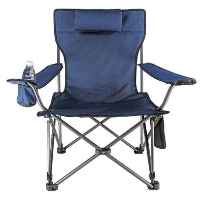 China 600D Fabric Folding Beach Chair with Carry Bag 330 lbs Capacity Adjustable Frame for sale