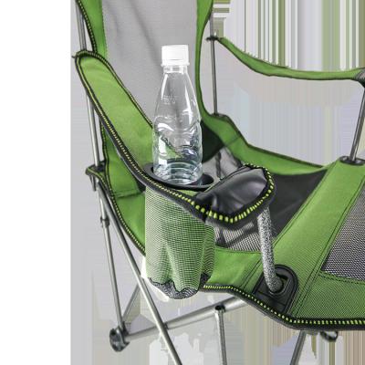 China Portable Folding Beach Chair 210D Oxford Cloth Steel Frame 4 Position Reclining Outdoor Lounge for sale
