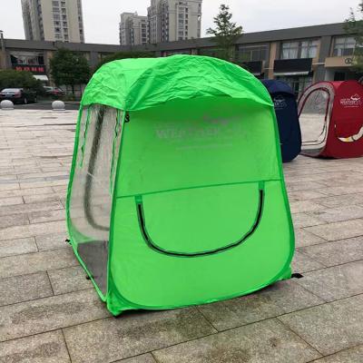 China 210D Oxford Cloth Steel Wire Pop Up Sun Shelter Tent 2 Person 45x45x62H Under The Weather Pod for sale