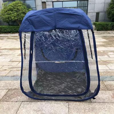 China 210D Oxford Cloth Clear 4-6 Person Large Oversize Weather Pod Pop Up Tent 47.2x21.6x66.9in for sale
