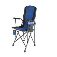 China Steel Pipe Folding Outdoor Fishing Chair 210D Oxford Cloth Portable Stowable 18kg Capacity for sale