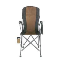 China Steel Pipe Folding Outdoor Fishing Chair 210D Oxford Cloth Portable Stowable 18kg Capacity for sale