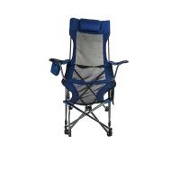 China Portable Folding Director Chair 600D Oxford Fabric Steel Frame 250Lbs Capacity with Carry Bag for sale