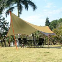 China Silver Coated Fabric Sun Shelter Shade Collapsible Rainproof Windproof 210T Polyester Beach Tent for sale