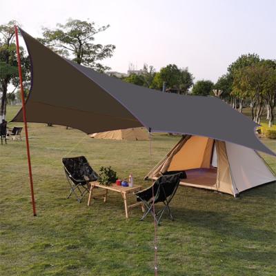 China 210T Polyester Pop Up Camping Beach Tent Waterproof Windproof Sun Shelter for 5-8 People for sale