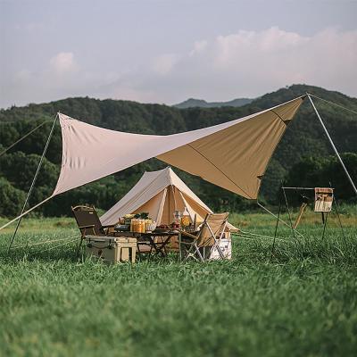 China Iron Pipe Auto Beach Tent Sun Awning PU Coated Anti UV 190 GSM HDPE 5-8 Person for sale