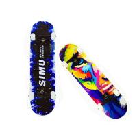 China 31.75 Inch Maple Aluminium Skateboard 7 Layer Deck 330 lbs Load Capacity Adult Skateboard for sale