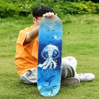 China 7 Layer Maple Wood Skateboard 31.75 Inch with 52mm PU Wheels ABEC-7 Bearings for sale