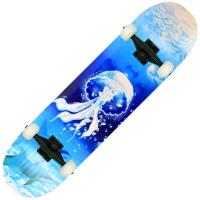 China Custom Aluminum Alloy Skateboard 31x8 Inch 7 Layer Maple Deck for Beginners for sale