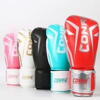 China Breathable PU Leather EVA Boxing Gloves for Adults Custom Logo Gym Training 20x30x15cm for sale