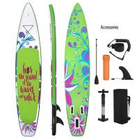 China Inflatable Kids Jet Surfboard 305x76x15cm with Anti-Slip EVA Foot Pads and Handle for sale
