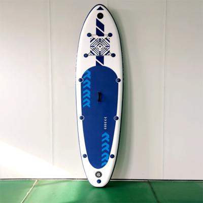China Inflatable Hydrofoil Paddle Board 10'6x33x6 Anti Slip EVA Foot Pads 300lbs Capacity for sale