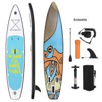 China Inflatable SUP Paddle Board 10'8 x 33 x 6 Military Grade PVC Drop Stitch Surfboard with Safety Foot Rope for sale