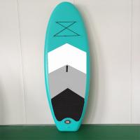 China Inflatable Stand Up Paddle Board 335x81x15cm PVC Surfboard with Safety Foot Rope for Adults for sale