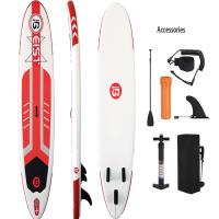 China Inflatable Stand Up Paddle Board 10ft6 Anti Slip EVA Deck 300lbs Capacity for Ocean Water Sports for sale
