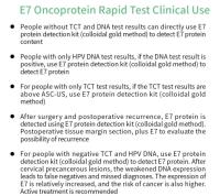 China E7 Protein Home Self-test Kit Colloidal Gold Test Card for Cervical Cancer Risk Assessment 1 Test for sale