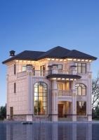 China UPS Unique Design Ready-Made Prefabricated Steel Villa Water-Resistant Prefab Fiber Cement House for Family Living for sale