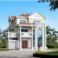 China Ups Unique Design Water Resistant Ready Made Prefab Fiber Cement House Prefabricated Concrete Family Home for sale