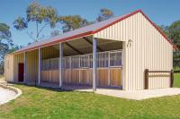 China Modern Design Steel Frame Prefab Horse Stable Horse Box Stable for Farmhouse and Warehouse Use for sale