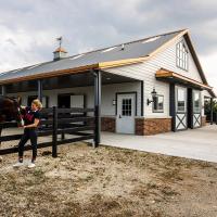 China Animal Tent for Raise Cattle & Cow Factory Livestock Animal Shelter Horse Stable for sale