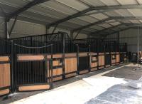 China Custom Cow Shed Farm Building Design Cattle Goat Cow Horse Poultry Farm House Stable Steel Structure for sale