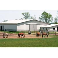 China Portable Outdoor Galvanized Horse Box Stable Temporary Horse Stable Stall with Roof for sale