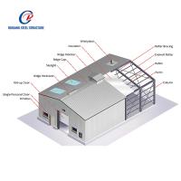 China Steel Structure Poultry House Construct Mobile Chicken Pig Goat Cow Breeding Shed Cattle Farming Farm in China for sale