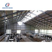 China Livestock Shelter Dairy Farm Shed Prefabricated Sheep Goat Farming Sheds Design Goat House Farm Sheds for Live Cattle for sale