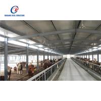 China Livestock Shelter Dairy Farm Shed Prefabricated Sheep Goat Farming Sheds Design Goat House Farm Sheds Steel Structure Building for sale