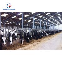 China Stable Design Porcherie Prefabricated Steel Structure Poultry Farm Dairy Cattle Pig Shed Home Farm House Building for sale