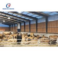 China Stable Design Porcherie Prefabricated Steel Structure Building Dairy Cattle Pig Shed Home Farm House Building for sale