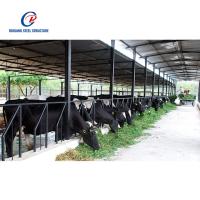 China Stable Design Porcherie Prefabricated Steel Structure Building Dairy Cattle Pig Shed Home Farm House Building for sale