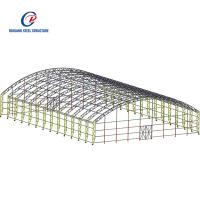 China Industrial-Style Galvanized Steel Frame House Prefabricated for Farmhouse Livestock Farm with Rock Wool Insulation for sale
