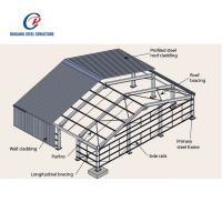 China A- Low Cost Modern Prefab Steel Structure Sheep Goat Farm Barn House Dairy Cow Shed Cattle Farm Building for sale
