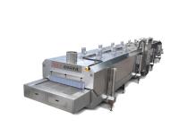 China Liquid Nitrogen Fast Freezing Mesh Belt Continuous Cryogenic Line For Metal for sale