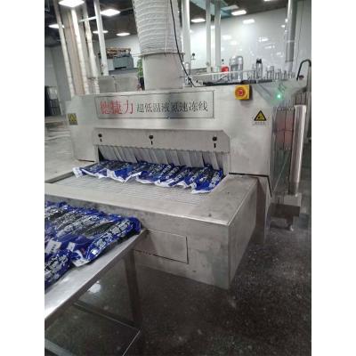 China 2200 Kgs/Hour 2500kgs/Hour Cryogenic Nitrogen Tunnel Freezer Seafood for sale