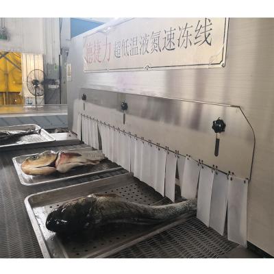 China 800 Per Hour Blast Chiller Mesh Belt Tunnel Freezer Minus 150C For Meatball 1000KG/H for sale