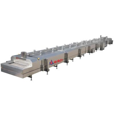 China Liquid Nitrogen Chest Mesh Belt Tunnel Freezer 400kg/H 600kg/H Meatfish Fish Fillets for sale
