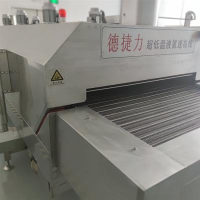 China 1800KGS/H 2100 KGS/H Tunnel Iqf Blast Chiller Shock Freezer Minus 150C for sale